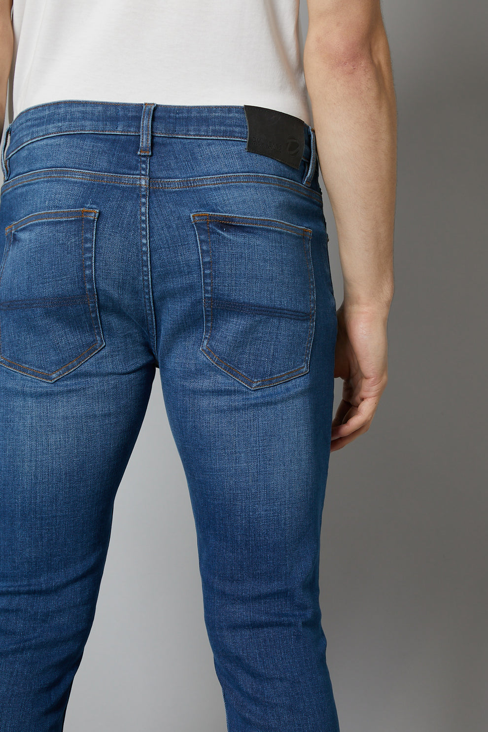 DAKOTA Slim Fit Jeans In Mid Blue | DML Jeans